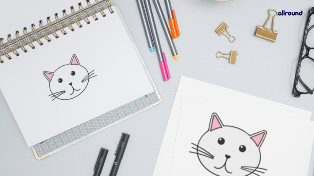 How to Draw a Cat Face? - Step by Step Drawing Guide for Kids