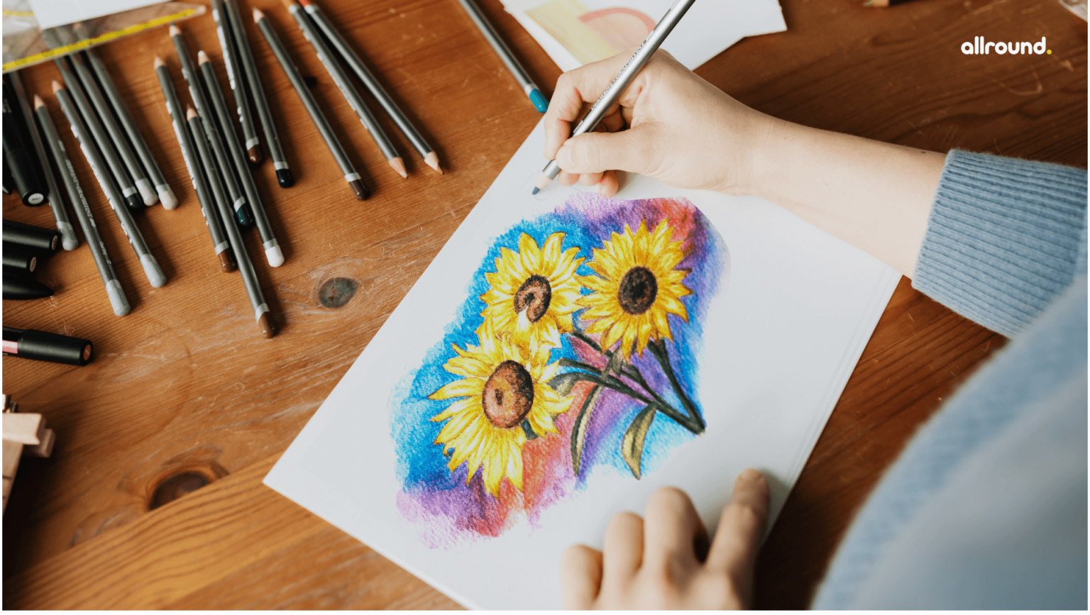 How to Draw a Sunflower? - Step by Step Drawing Guide on Sunflower